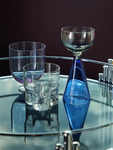 Clear Archive Revival 1965 Hand Blown Murano Glass Highball By