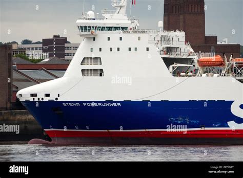 The Stena Forerunner Liverpool To Belfast Ferry On The River Mersey