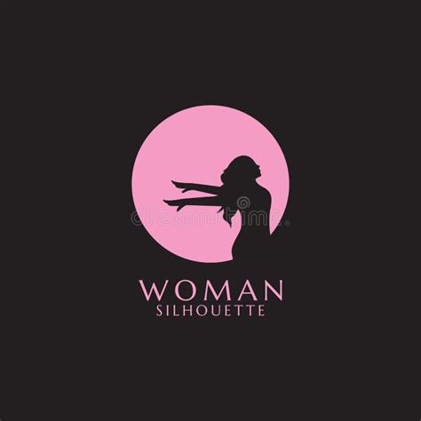 Pink Woman Silhouette Stock Vector Illustration Of Active 119629890