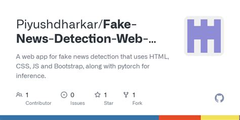 GitHub Piyushdharkar Fake News Detection Web App Flask A Web App For
