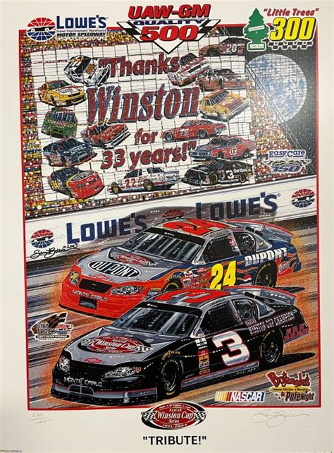 Lowes Motorspeedway 2003 Uaw Gm Thanks Winston For 33 Years Tribute