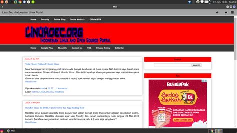 Min Web Browser Minimal Dan Open Source Untuk Linux LinuxSec