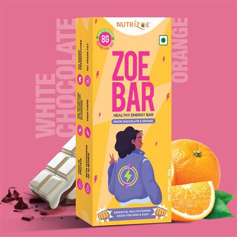 Zoe Bar White Chocolate And Orange Nutrizoe