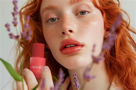 Premium Psd Cosmetic Product Mock Up Design With Female Model