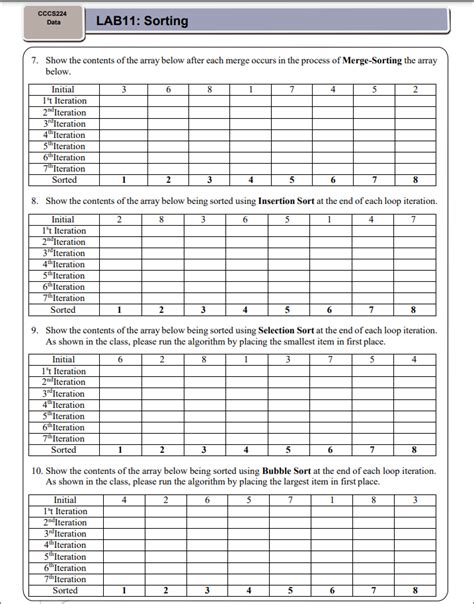 Solved Cccs224 Data Lab11 Sorting Statement Purpose