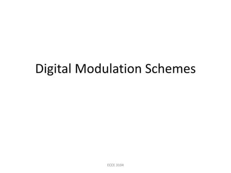 Lecture Digital Modulation Pptx