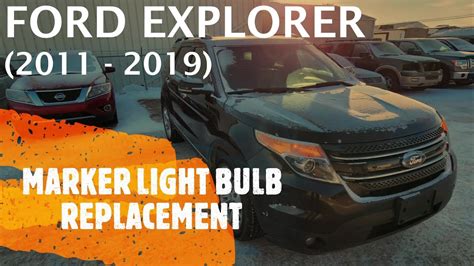 Ford Explorer SIDE MARKER LIGHT BULB REPLACEMENT REMOVAL 2011