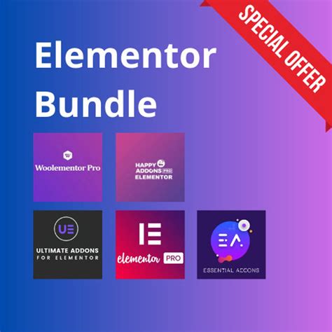 Elementor Bundle Woolementor Pro Essential Addons Happy Addons Elementor Pro Ulitmate Addons