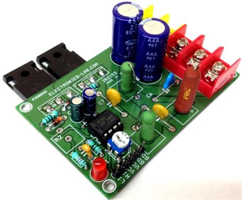 High Voltage Current Half Bridge Driver Using IR IGBT Electronics Lab