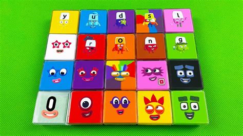 Numberblocks Alphablocks Looking For Mini Square SLIME Coloring