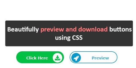 How To Add A Beautifully Preview And Download Buttons Using CSS Buttons Css Ads