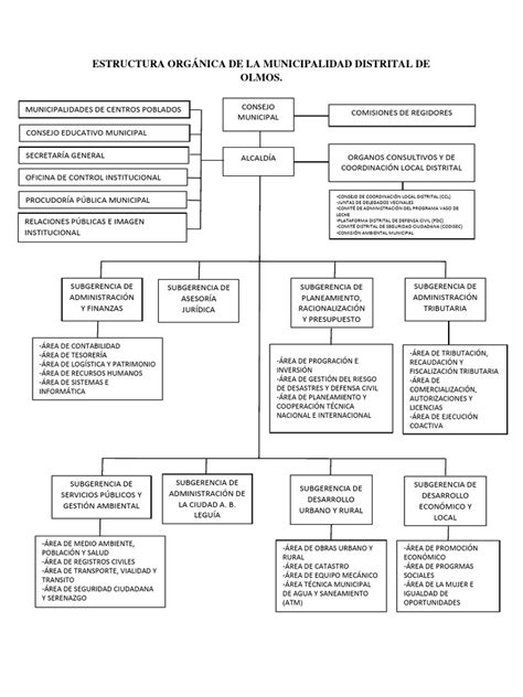 Estructura Organica Mdo Pdf Gobierno Local Economias