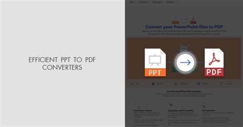 7 Best PPT To PDF Converters To Keep Formatting