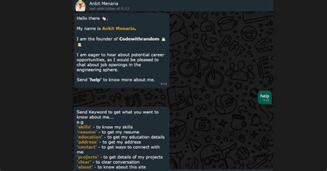 Portfolio Website In Whatsapp Style Using Html Css And Js