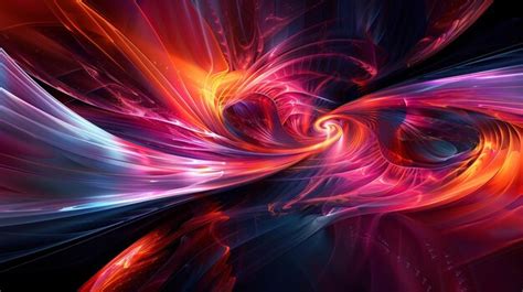 Abstract Swirling Light Premium Ai Generated Image