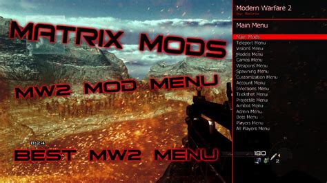 INSANE Matrix Mods MW TU Mod Menu PAID YouTube INSANE Matrix Mods MW TU Mod Menu PAID YouTube