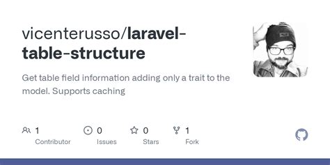 GitHub Vicenterusso Laravel Table Structure Get Table Field Information Adding Only A Trait
