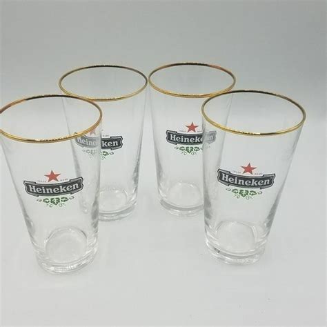 Heineken Star Drinking Glasses Mercari