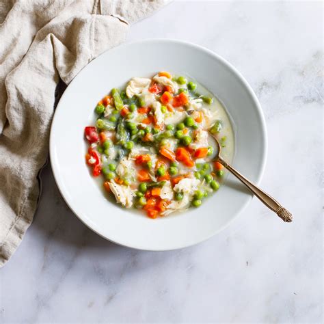 Creamy Chicken Vegetable Soup Grain Free Comfy Belly