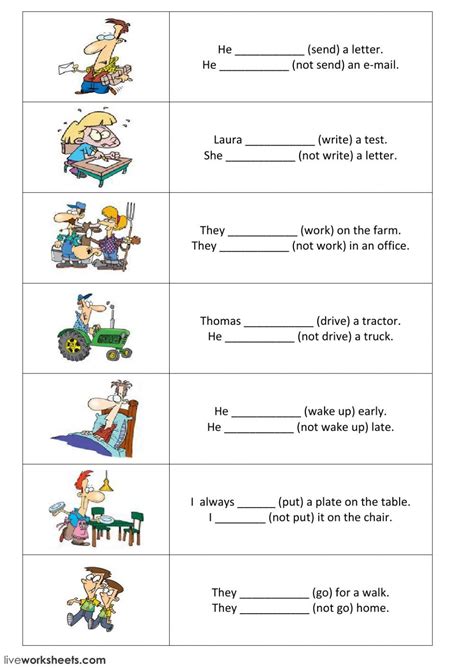 Present Simple Interactive And Downloadable Worksheet You Can Do The