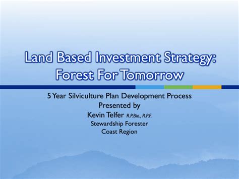 Richmond Land Based Investment Strategy