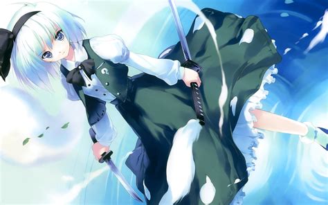 デスクトップ壁紙 図 ブロンド アニメ ドレス 青 コンパクゆめ Myon 女の子 スクリーンショット コンピュータの