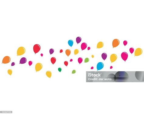 氣球向量插畫設計向量圖形及更多一組物體圖片 一組物體 事件 卡通 Istock