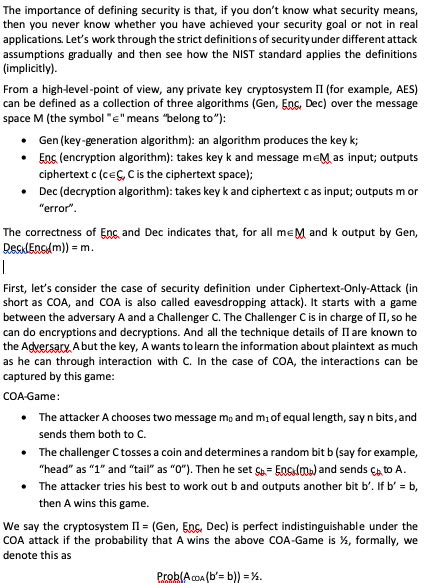 Prove That The One Time Pad Otp Is Perfect Secure
