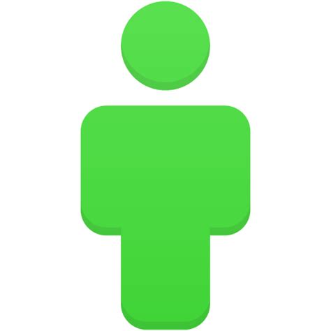 Icono De Persona Verde
