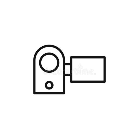 Handy Cam Logo Sign Vector Outline Stock Illustration Illustration Of