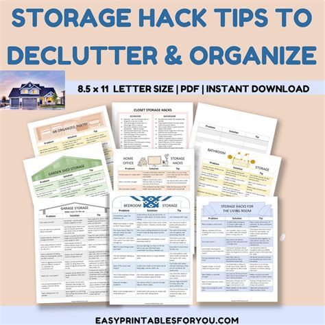Declutter Printable Decluttering Printable Declutter Planner