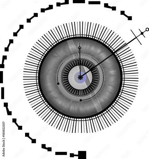 Chronometer Schematic Vector Isolated Stock Vector Adobe Stock