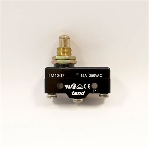 Tend Tm 1307 Micro Basic Switch Panel Mount Plunger 15a 250vac