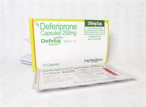 Deferiprone Capsules 250mg Manufacturer And Supplier India