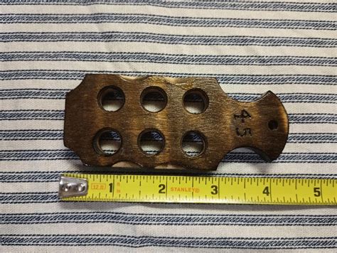 45 Caliber Loading Block Bullet Board For Muzzleloader Flintlock
