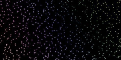 Dark Multicolor Vector Pattern With Abstract Stars 1949790 Vector Art At Vecteezy