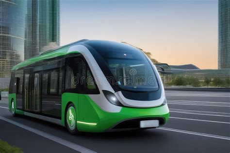 Eco Friendly Electric Bus In The Citysustainable Mobility The Future