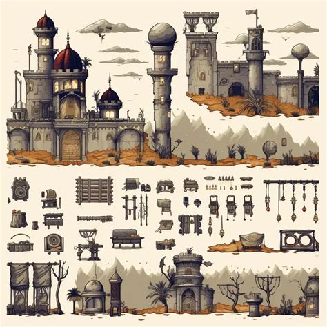 Game Asset Environments Midjourney Prompt Promptbase