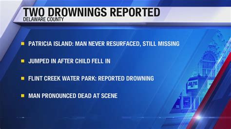 Two Drownings Reported In Delaware County