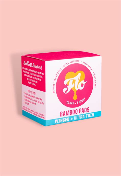 Flo Bamboo Period Pads Here We Flo Usa