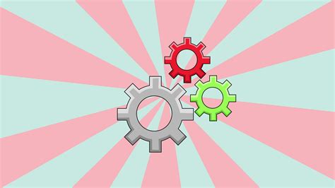 Animated Gear Icon With A Rotating Background 35616339 Stock Video At