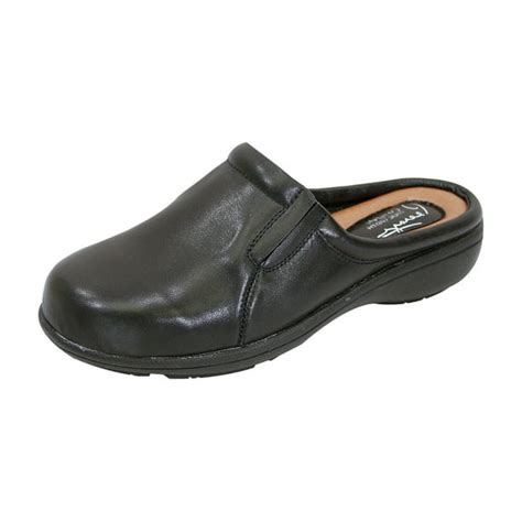 Peerage Mary Women Extra Wide Width Comfort Leather Clog