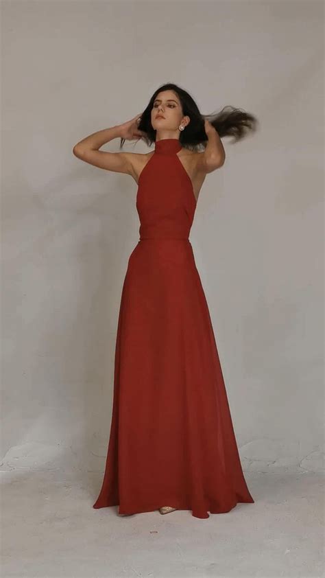 Classic Elegance Wine Satin Sleeveless Mock Neck Maxi Dress Artofit