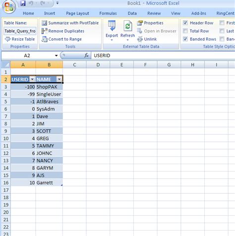 Exporting Data To Excel In Sql Anywhere 11 Tradesoft Inc