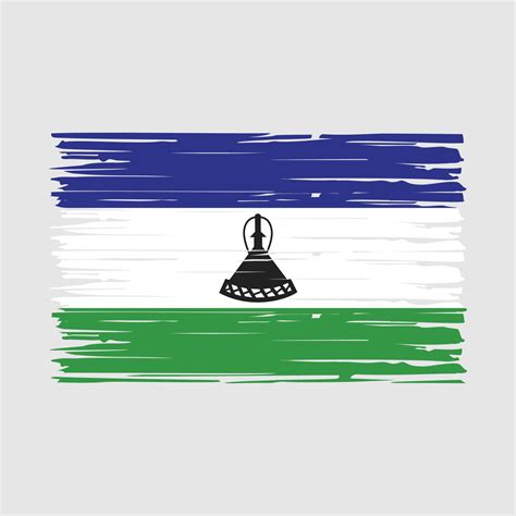 Lesotho Flag Brush Vector 20355918 Vector Art At Vecteezy