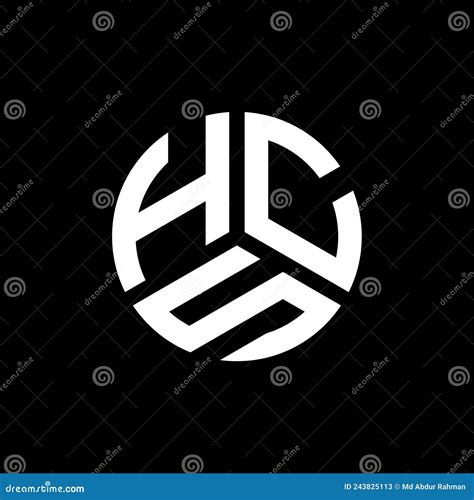 Hcs Letter Logo Design On White Background Hcs Creative Initials