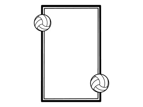 Volleyball Border Vector Art Icons And Graphics For Free Download