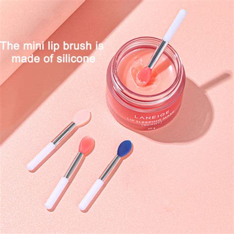 🔥 Mini Lip Mask Lip Brush Lipstick Silicone Brush Portable Good Fit