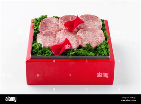 Korean Or Japanese Barbecue Thick Cut Slice Beef Tonguefor Hot Pot Or