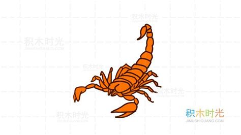 朗格多克蝎子简笔画过程 天马图吧